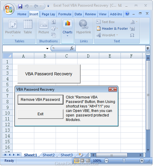 Excel Tool VBA Password Recovery 10 6 1 Free Download