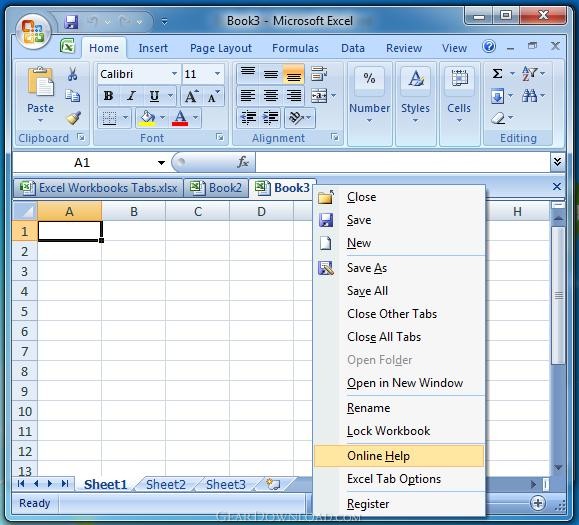 Tabs For Excel 8 50 Free Download