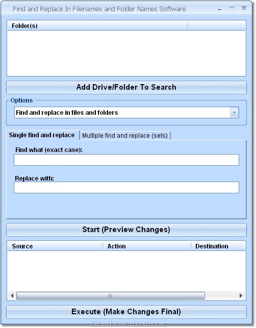 Find And Replace In Filenames And Folder Names Sof 7 0 Free Download