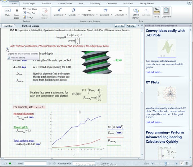 PTC Mathcad Express 3 1 Free Download