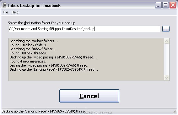 Inbox Backup for Facebook 2.4.0.26 Free Download